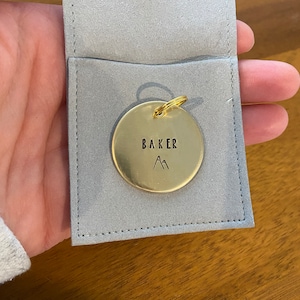 Simple Custom Hand Stamped Dog Tag, Dog Tags for Dogs, Pet Id Tag ...