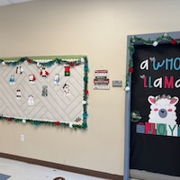 Winter Yeti Decor Classroom Bulletin Board Yeti Themed Door Set Winter ...