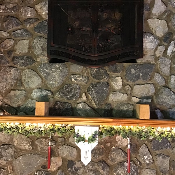 Wooden Mantle Decor for Spring, Table Decor Christmas, Christian Home ...