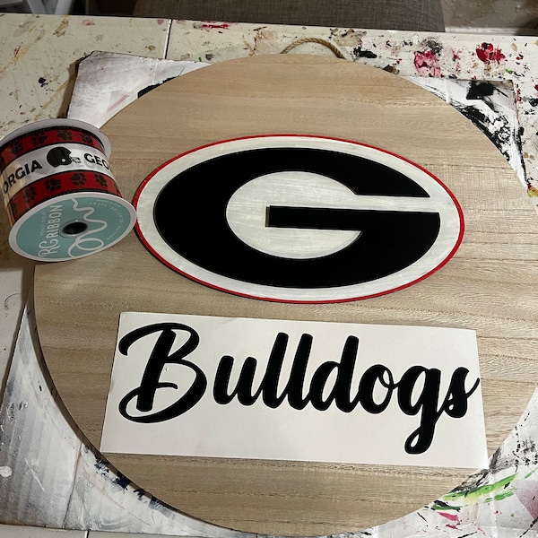 Georgia Bull Dog Sign - Etsy