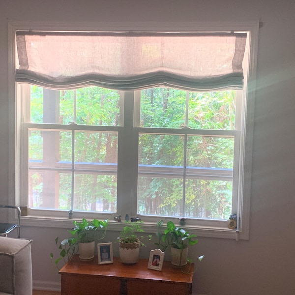 30+ Colours, Natural Pure Linen Noren Door Curtain,linen Curtains With ...