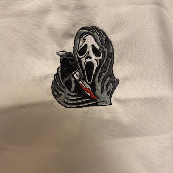 Horror Ghost Face Embroidery Design - Scream Killer Mask Machine ...