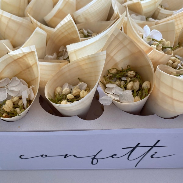 Bamboo Confetti Cones,biodegradable Confetti Cones - Etsy Australia