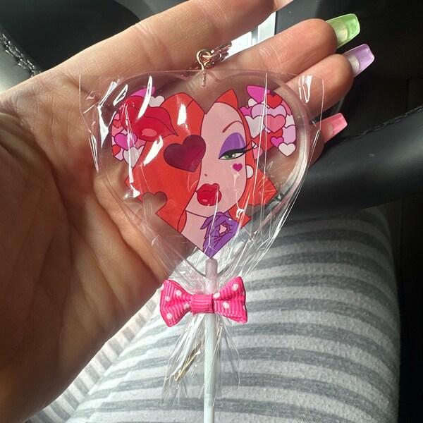 Pride Jessica Rabbit Fantasy Pin in Hand - Etsy