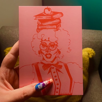 Trixie Mattel 'red for Filth' Drag Race All Stars 3 Art Print Postcard ...