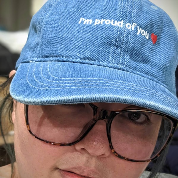 Personalized Embroidered Denim Hat: Custom Logo Design - Etsy