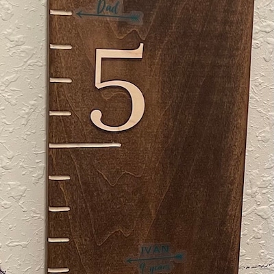 Maple Growth Chart Ruler 3D Wooden Measuring Stick for Kids - Etsy