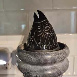 Snake Spirit Tray Black Sgraffito/shiny Glaze Off-white Clay Small ...