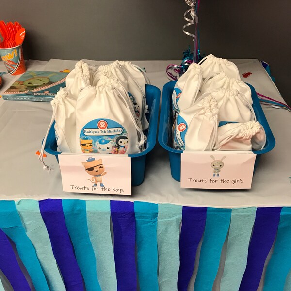 Octonauts Favor Bags-birthday Favor Bags-octonauts Party Supply-kids ...