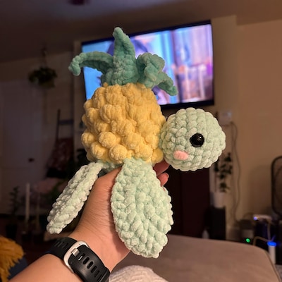 Pineapple Turtle Pattern Crochet PDF Download Beginner Friendly ...