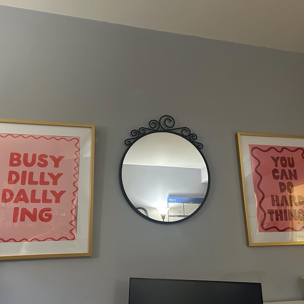 Even Baddies Get Saddies Art Print Pink Girly Coquette Home Poster ...