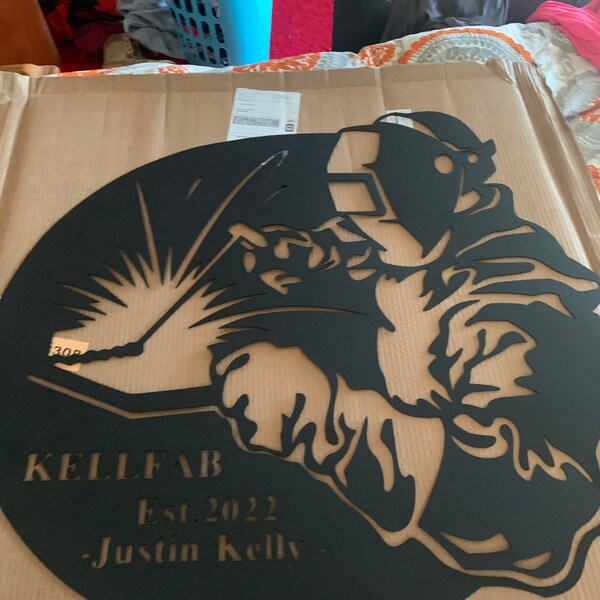 Customized Metal Welding Sign, Sign for Welder, Welder Sign ...