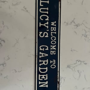 Let It Grow Metal Garden Sign Custom Garden Gate Sign Gardener Friend ...