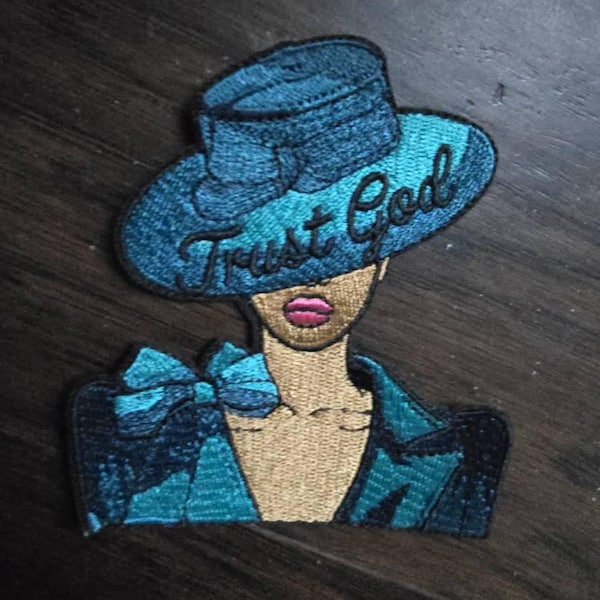 Trust God Patch 3 1/2 Inches in Size Irons On - Etsy