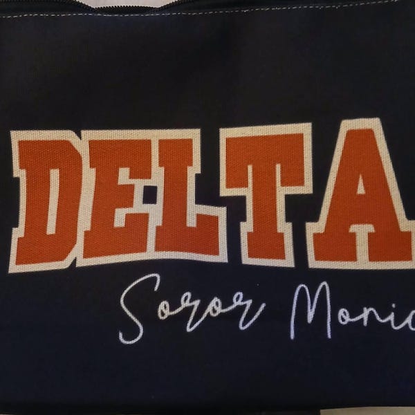 Custom Delta Tote Bag | Delta Tote Bag | Custom Name Tote | Crimson and ...
