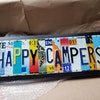 Happy Campers Custom License Plate Sign RV Life Camping Sign - Etsy