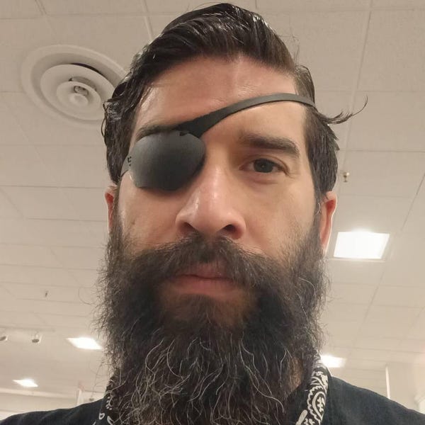 Ultimate Kydex and Leather Eye Patch - Crenshaw Style, Concave With ...