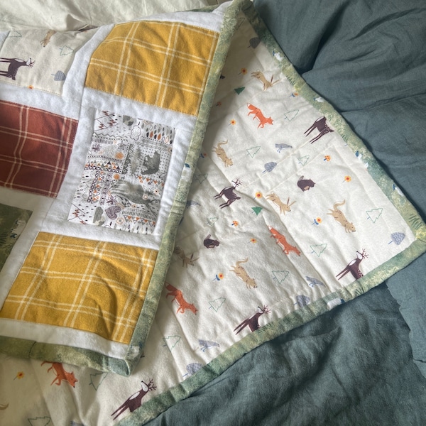 Baby Cuddles DIGITAL PDF Little Fawn Quilt Pattern: 2 Sizes and Layouts ...