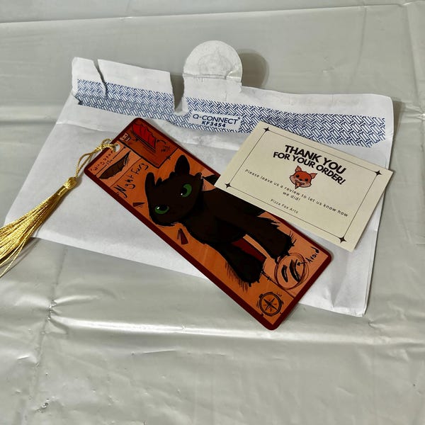 HTTYD Toothless Bookmark, Tassel ‘how to Train Your Dragon’ Bookmark ...