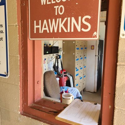 Hawkins Plastic Sign Stranger Things 00046 - Etsy