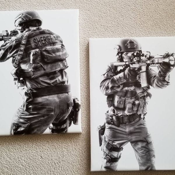 SWAT Poster, Police Officer Gift, Police Decor, Swat Photo, Law ...