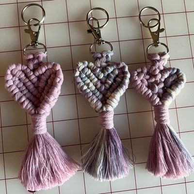 Macrame Key Chain PDF Pattern Tutorial Instant Download Free Macrame ...