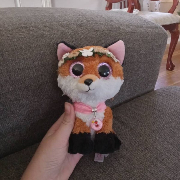 Vintage Ty Beanie Boo 'slick' the Fox (6 Inch) - No Hang Tag - Etsy