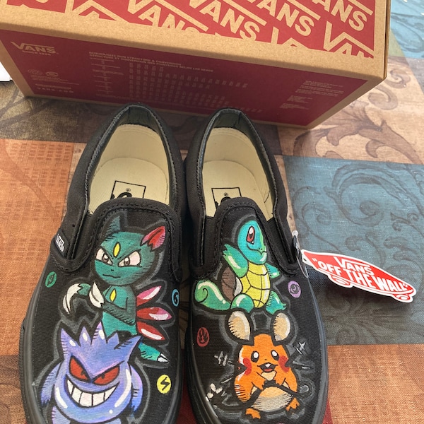 CUSTOM Kids Bluey Vans Slip on Sneakers - Etsy