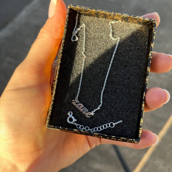 Custom Dainty Name Necklace, Minimalist Necklace, Perosonalized Name ...