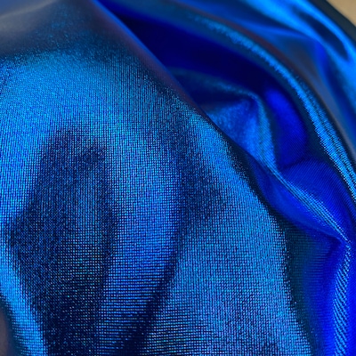 Metallic Foil Spandex: Electron Blue - Etsy