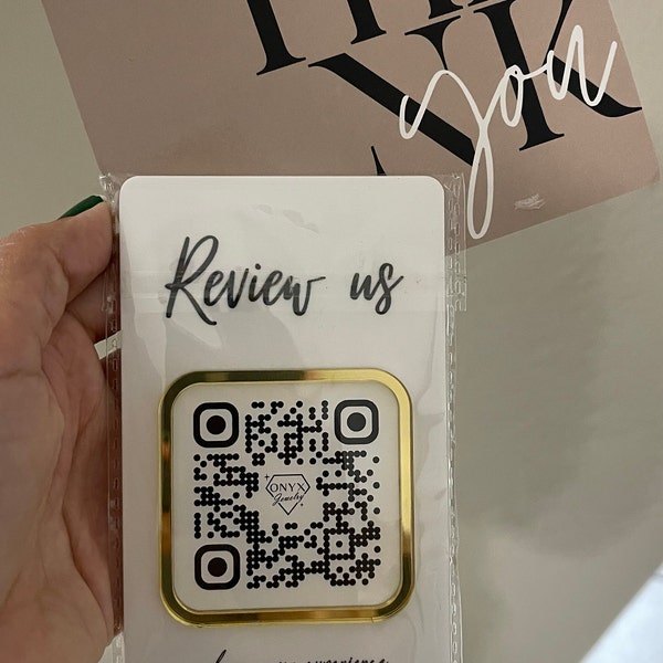 QR Code Sign Mini Stocking Stuffer - Scan to Pay Sign - Social Media ...