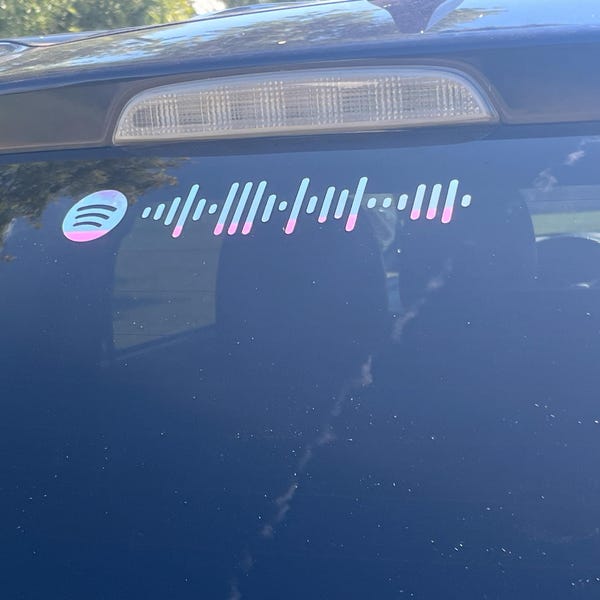 Custom Spotify Song Code Vinyl Decal - Song Code Sticker - Music Code ...