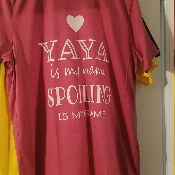 Yaya is My Name Grandma Tshirt Greece Greek Grandmother Gift Idea for ...