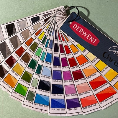 Brutfuner 180 Oily Colored Pencils Swatch Chart - Etsy