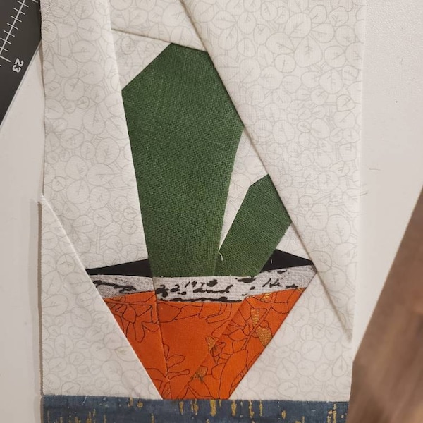 Cactus Paper Pieced Quilt Pattern in PDF - Etsy