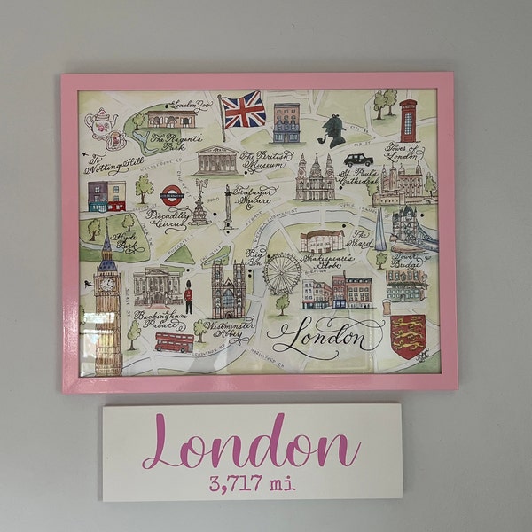 Watercolor Key West, Florida Map Card -- Single Card, Set of 4, and ...