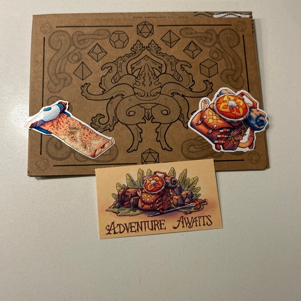 Fantasy Map - Dnd Scroll - Dungeons and Dragons Sticker - Etsy