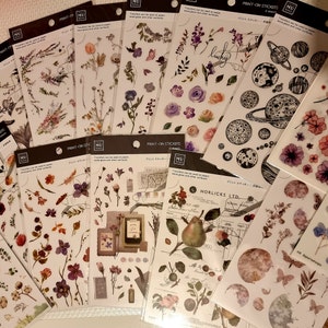 MU Print-on Stickers 189 Letters From Nature | Etsy