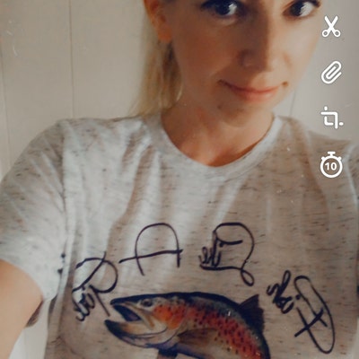 Custom Womens Fishing Shirts Girls Who Fish Shirt Watercolor Salmon ...