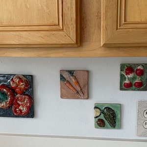 Tile and Decor Set 'secret Garden XV', Handmade Wall Tiles, Wall Tiles ...
