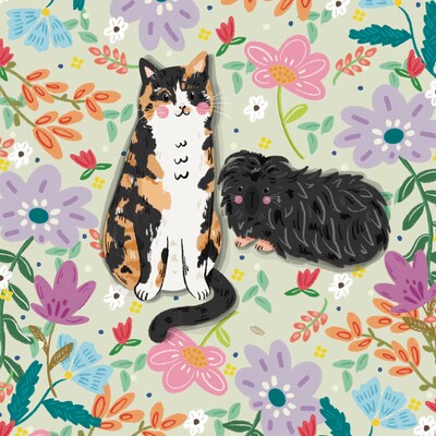 Cat Lover Art / Cat Print Wall Art / Cat Art - Etsy