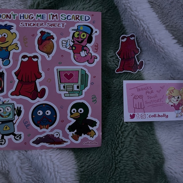 Don’t Hug Me I’m Scared DHMIS Die Cut Vinyl Sticker Sheet - 6.5" X 5.5 ...