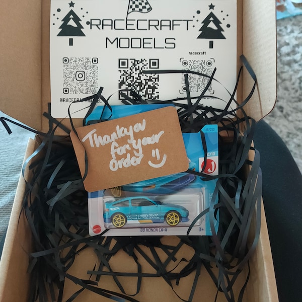 Diecast Car Model and Spec Sheet Box Display Various Model Options Gift ...