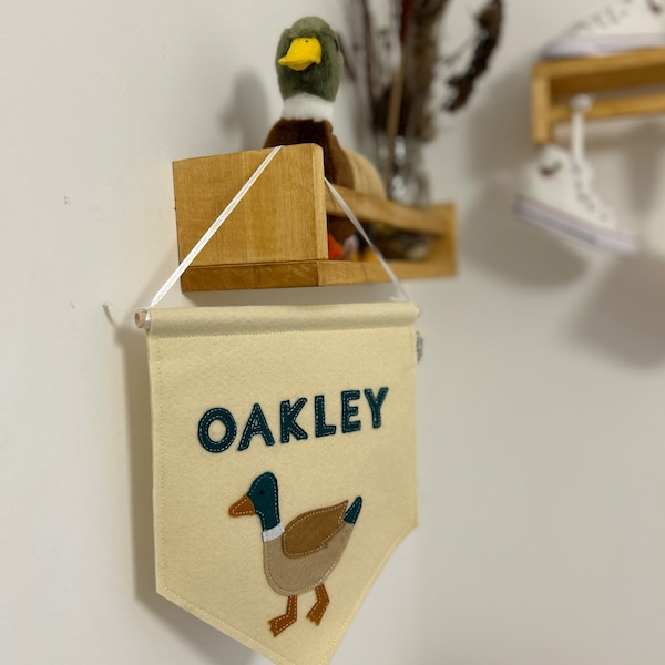 Goose Fabric Banner - Personalised - Nursery Wall Decor - Kids Room ...