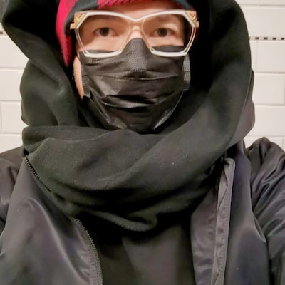 Black Infinity Scarf Waterproof Windproof Rain Scarf Hooded Infinity ...