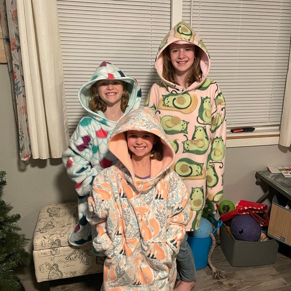 Blanket Hoodie - PDF Sewing Pattern - Etsy