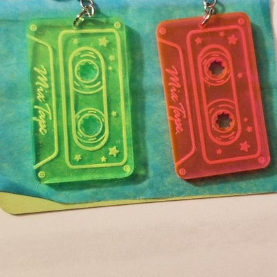 Fluorescent UV Acrylic Coaster Set-vaporwave City Retro Decor 80s 90s ...