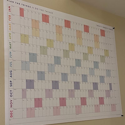 Giant 2023 Wall Calendar 2023 Large Wall Planner Annual - Etsy