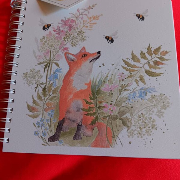 Fox Notebook. Notebook. Hand Made. Originally Hand Painted Image ...