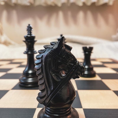 4.5 Luxury Staunton Bud Rosewood & Boxwood Chess Pieces - Etsy